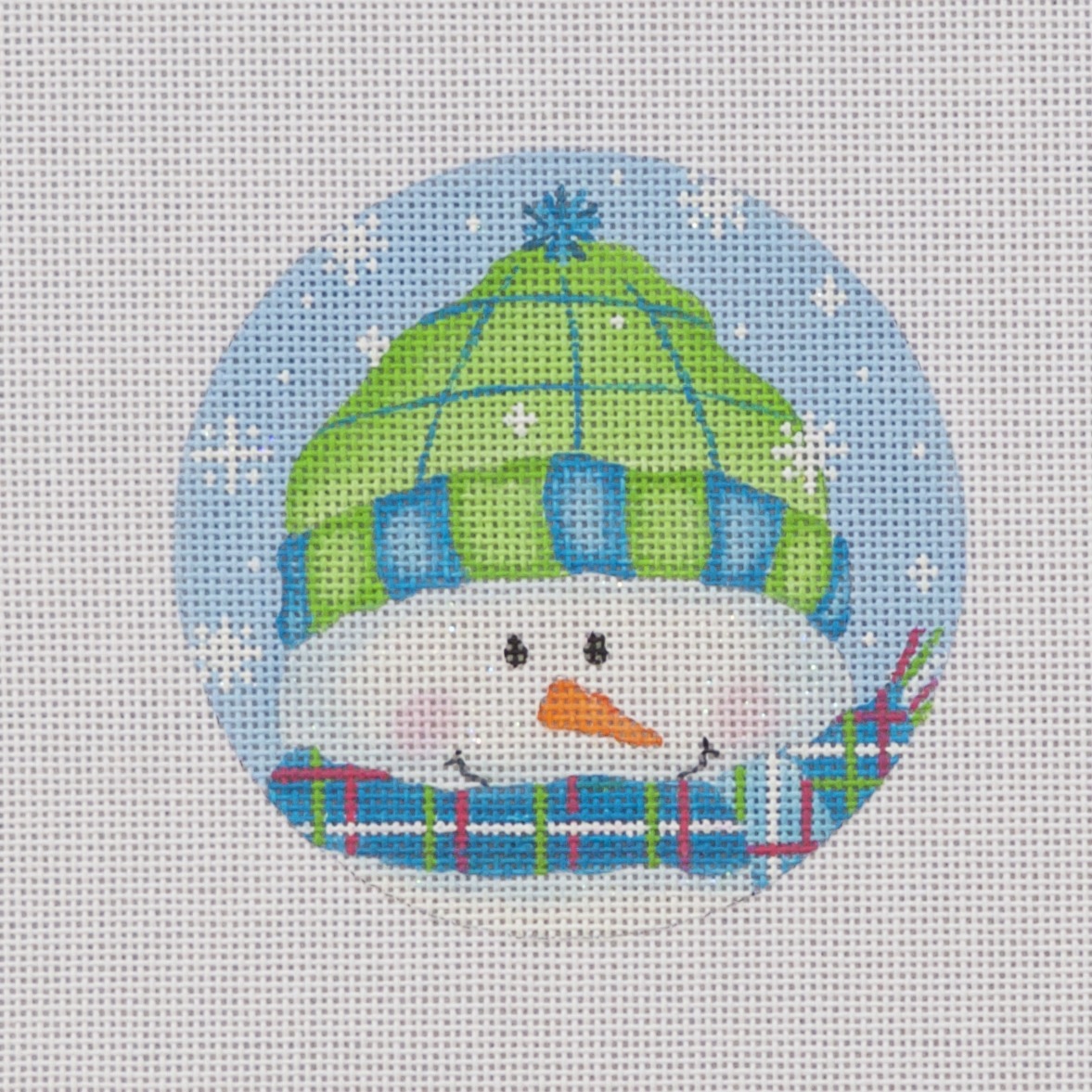 Snowmen Needlepoint Designs, Needlepoint Canvases | Snowmen with Hats ...