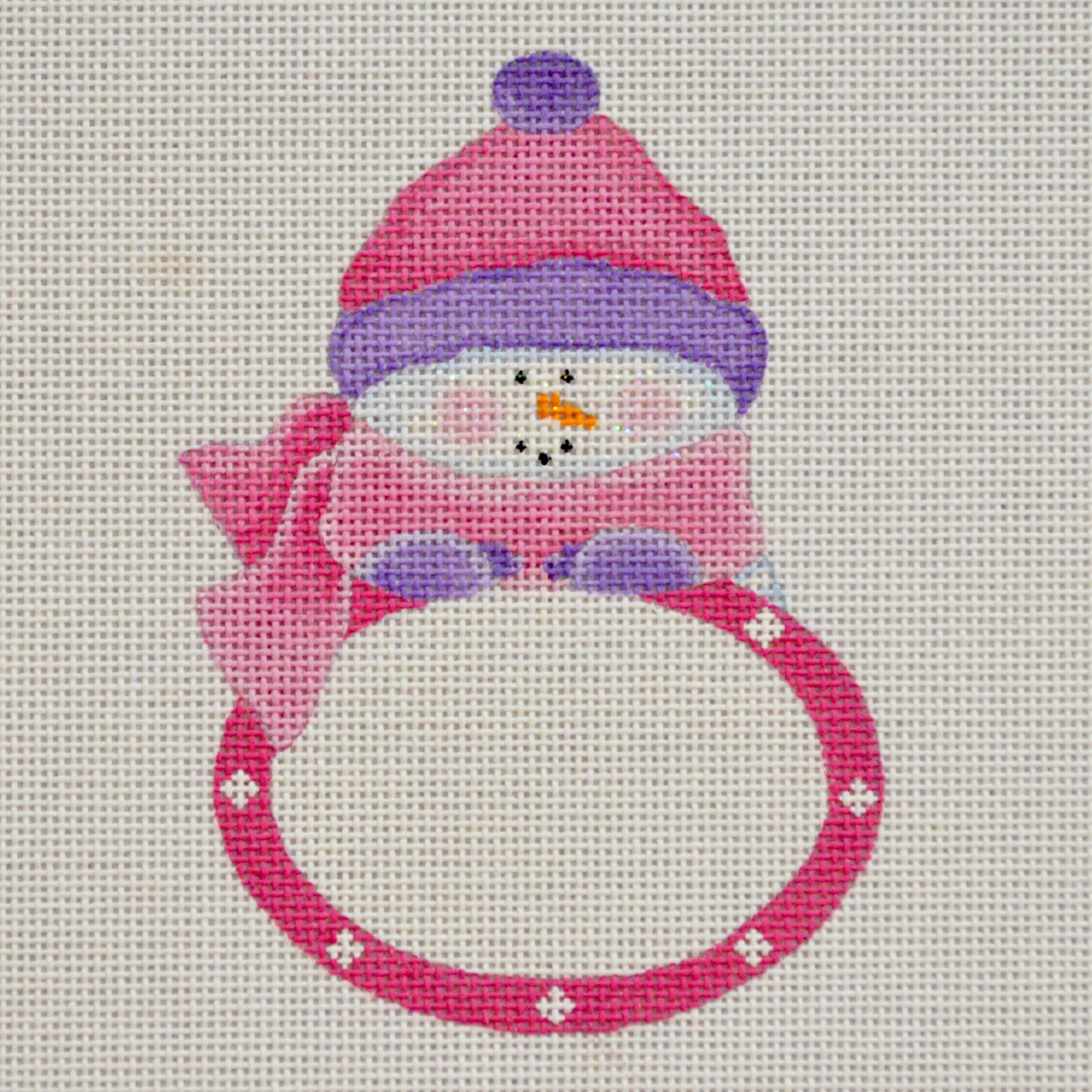 Snowmen Needlepoint Designs, Needlepoint Canvases | Snowmen with Hats ...